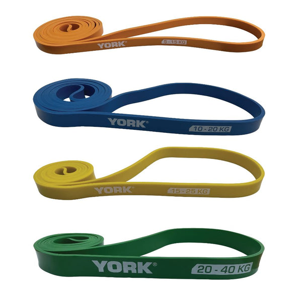 York Resistance Bands - Set of 4 - Cardio Online Superstore
