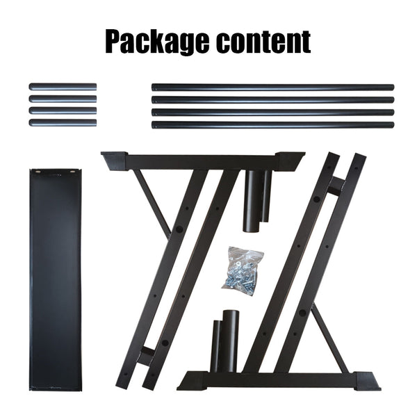 RTM 3-Tier Weights and Barbell Storage Rack Barbell Dumbbell Kettlebel ...