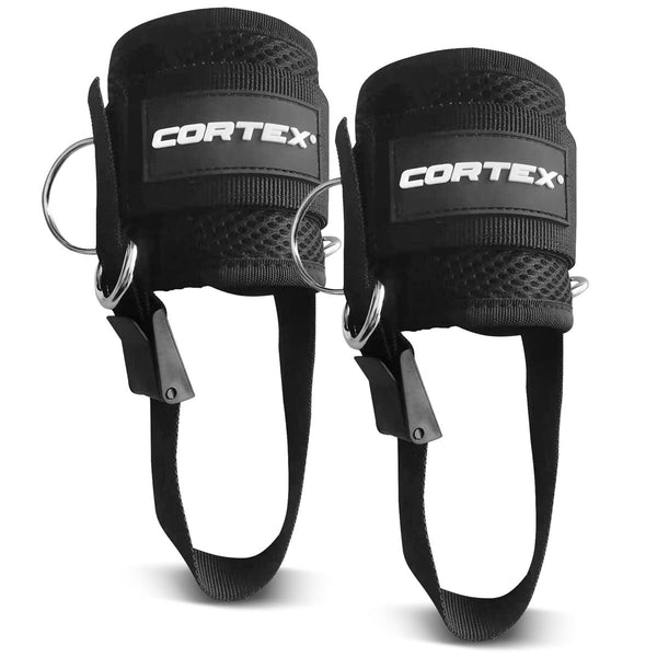 CORTEX Premium Ankle Strap Cuff Cable Pulley Attachment Pair - Cardio ...