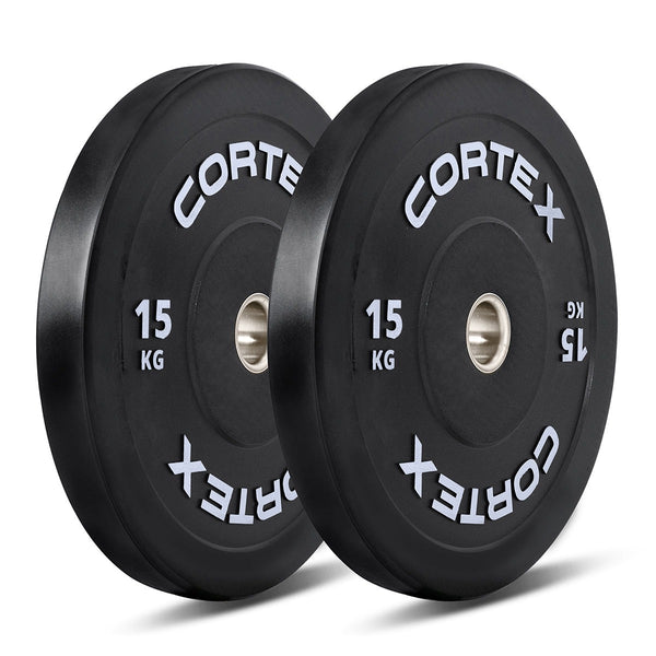 Cortex 75kg Black Series V3 Bumper Plate Set Incl. ATHENA100 6ft 15kg ...